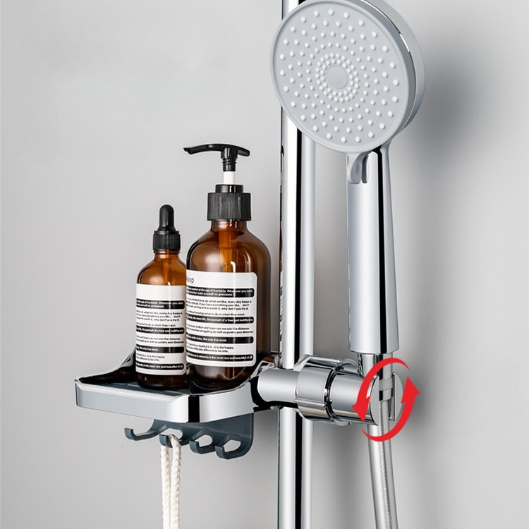 Adjustable Shower Head Bracket, Bathroom Shower Rack Clamp Holder ...