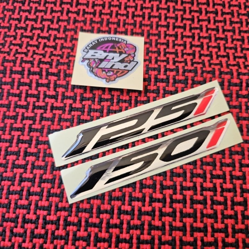 [ Furmotor ] UNIVERSAL Embossed 125i 150i Emblem Sticker for MEDAN ...