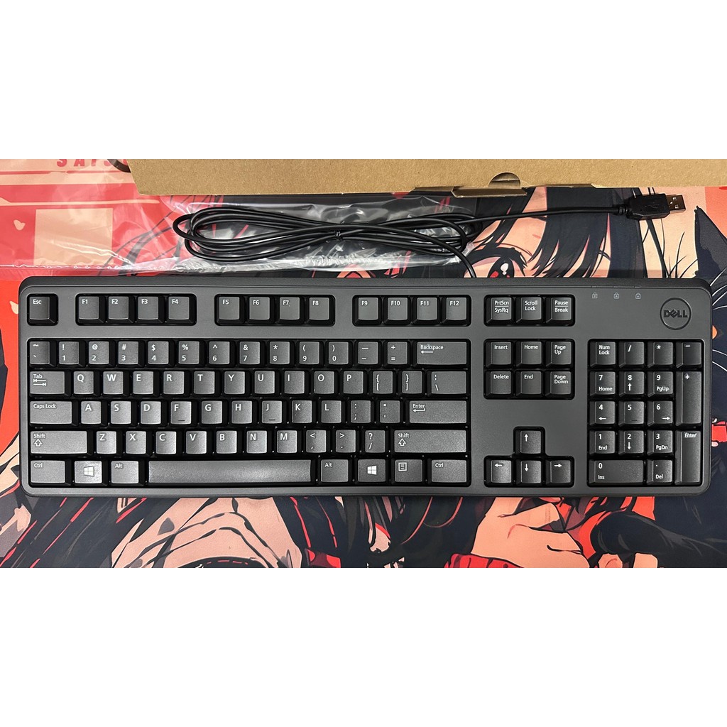 NEW with BOX ORIGINAL Genuine Dell KB212-B USB Wired Slim Quiet ...