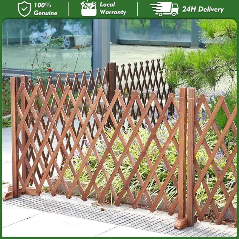 Garden Wooden Fence Pagar Rumah Pet Safty Fence Indoor Partition ...