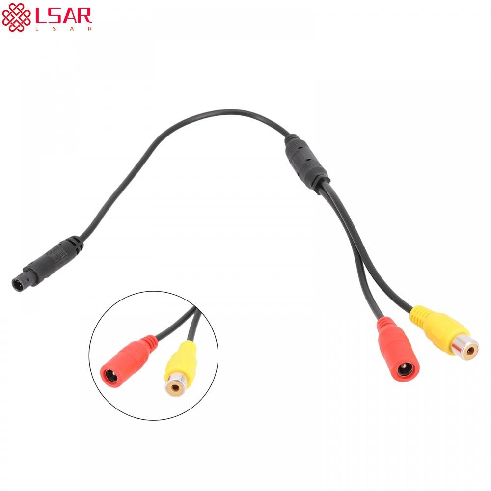Car Backup Reverse Camera 4 Pin Male To CVBS RCA Female Connector, Wire ...