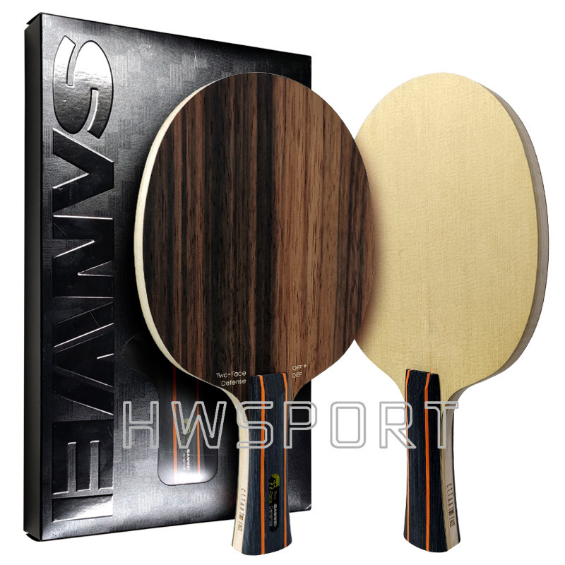 SANWEI Two-Face Defense Table Tennis Blade 6 Wood 1 Carbon Fiber Ping ...