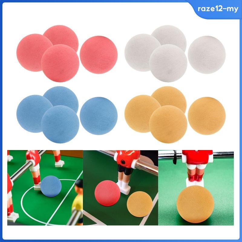 [RazecaMY] 4x Foosball Balls Mini Table Footballs for Tabletop Game for ...