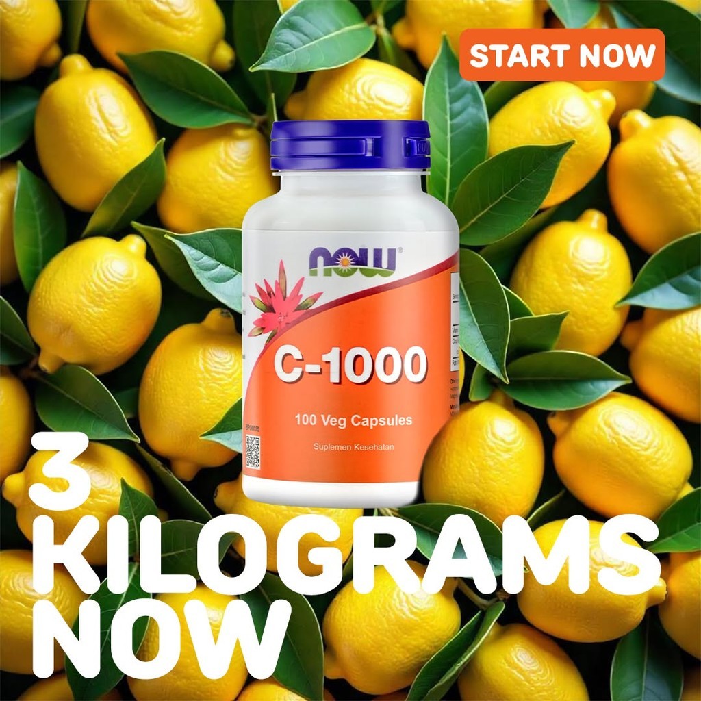 Now C-1000 100 Tablets Vitamin C 1000 mg For Antioxidant Original ...