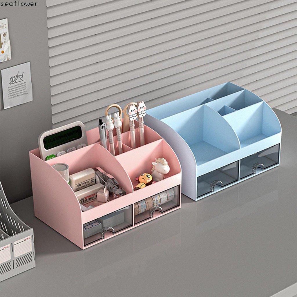 Desk Storage Organizer Drawers Practical Office Finishing Box Container ...