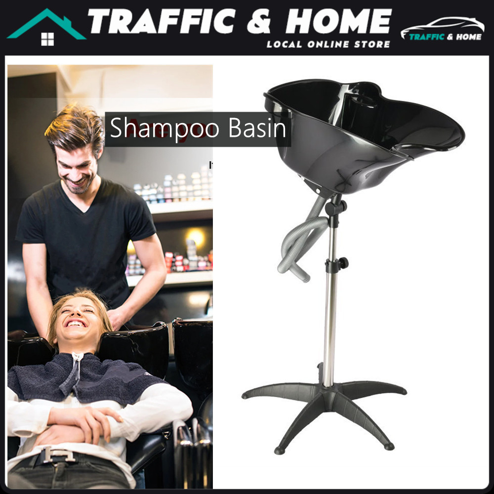 Shampoo Basin Stand Portable Hair Washing Basin Height Adjustable Salon ...