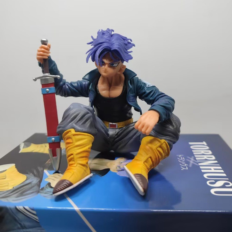 Super Saiyan GK Future Trunks Sitting Pose PC Case Anime Figure Model ...