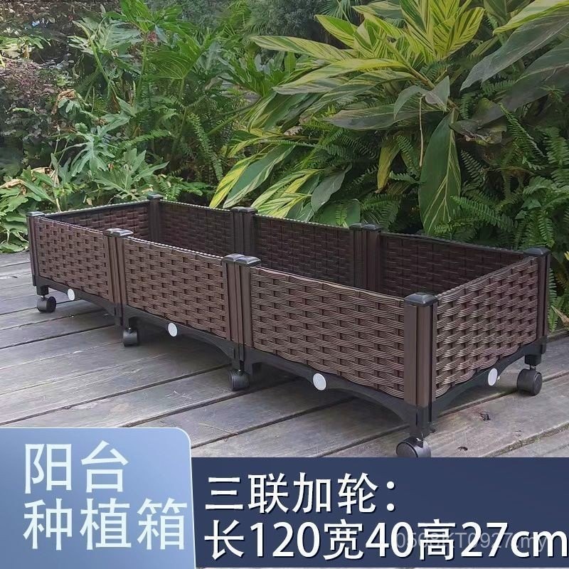QX Seed Vegetable Balcony Roof Flower Box Outdoor Vegetable Planting ...