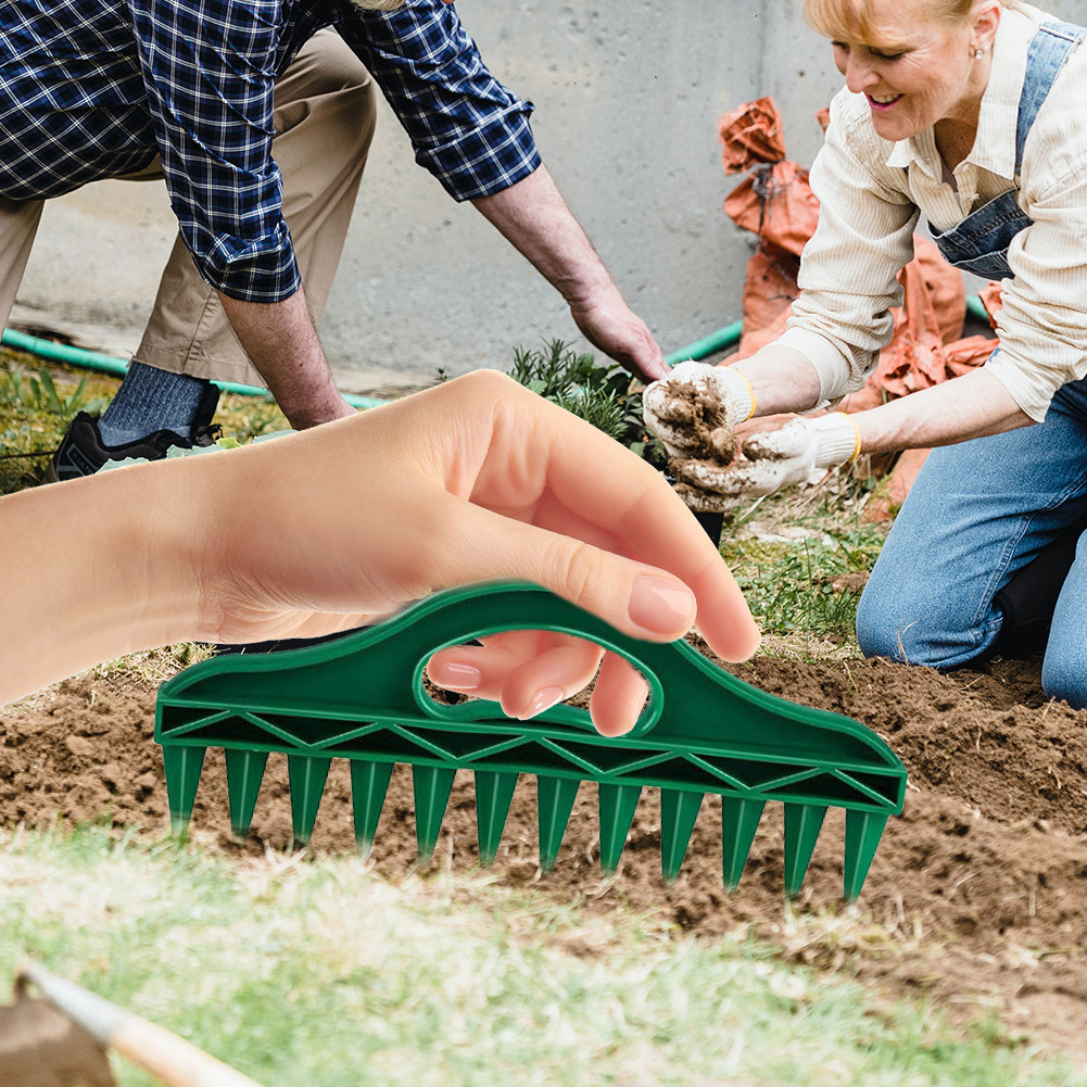 Plastic Garden Seeder Tool 12-Hole Fast Seeding Multi Seed Dibber ...