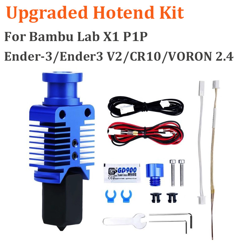 Upgraded 3D Printer Hotend Kit For Bambu Lab X1/ P1P 3D Printer Parts For Ender-3 Ender 3 V2 ...