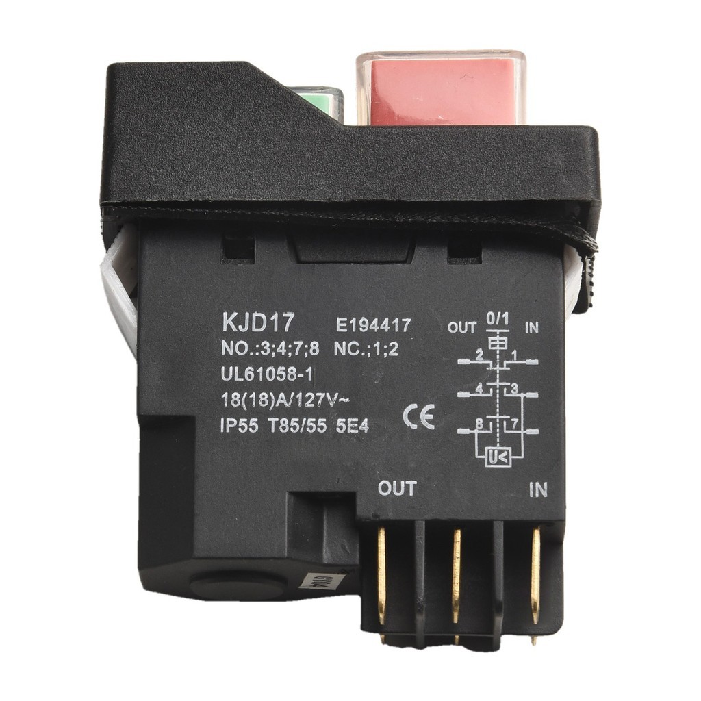 IN STOCK| for KJD17 6-pin 18A 127V Pushbutton Switch 371450 for Table ...