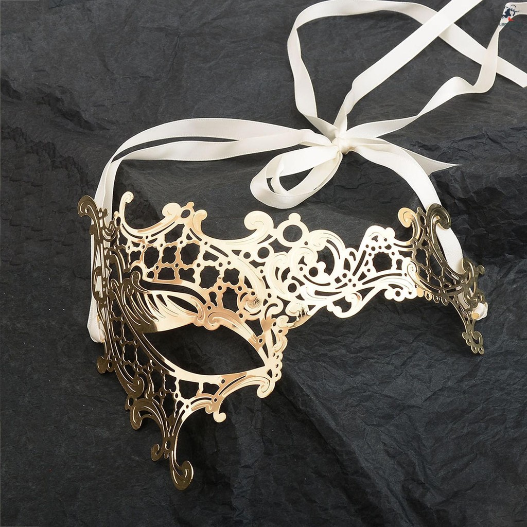 Half Face Masquerade Mask Masquerade Alloy Half Face Baroque Mask ...