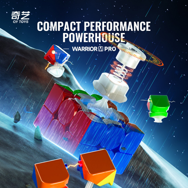 QiYi Warrior M Pro Speed Cube 3x3 Magnetic for Speed Cubing Competition ...