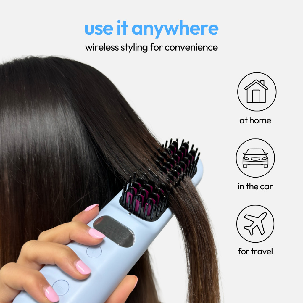 Stryv MiniStyler | Wireless Heated Comb | Anti-Frizz | Compact ...