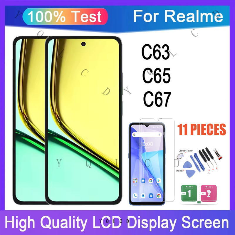 Original For Realme C63 C65 C67 LCD Display Touch Screen With Frame Replacement | Shopee Malaysia