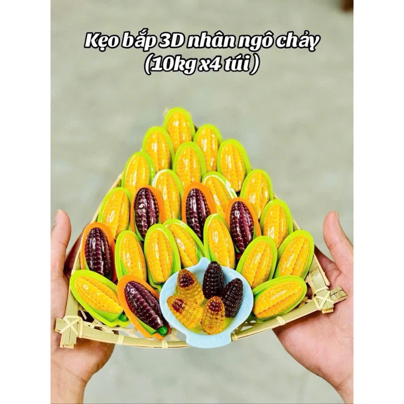 Wholesale 1kg of 3D flexible corn candy with super cool melted filling ...