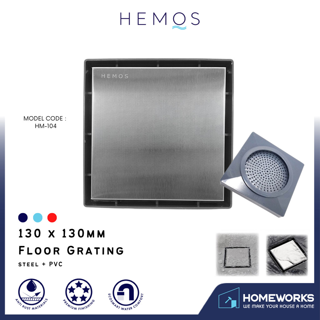HEMOS INVISIBLE STEEL MOSAIC TILE FLOOR TRAP GRATING HM-104 | Shopee ...