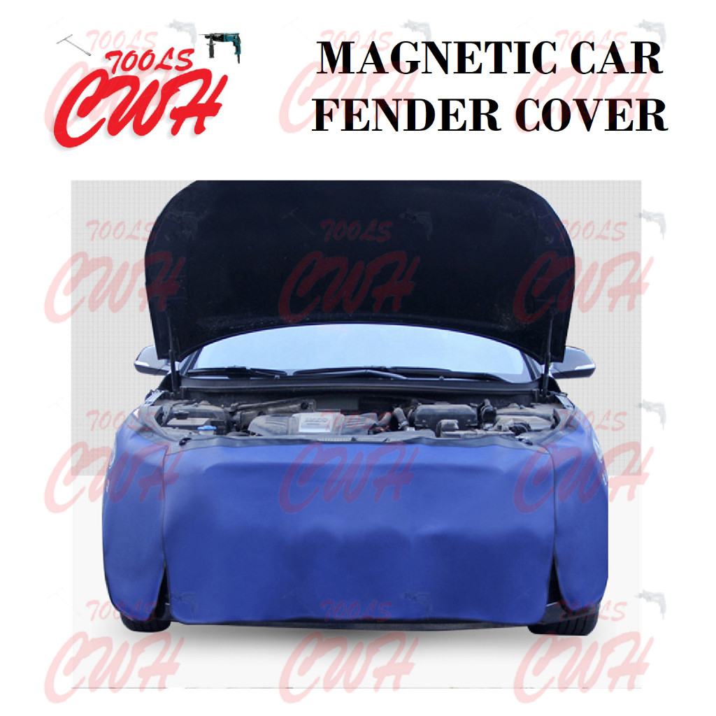 WATERPROOF LEATHER FABRIC TEXTILE MAGNETIC CAR ENGINE BONNET BOOT ...