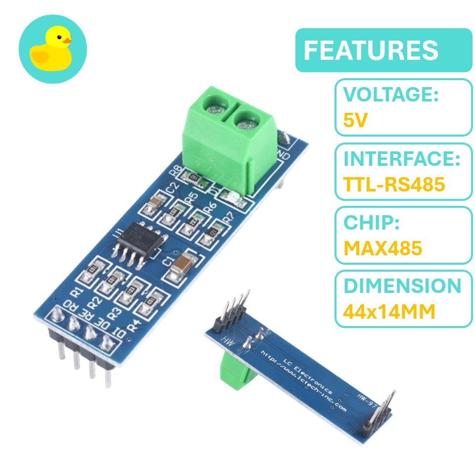 MAX485 Serial UART TTL to RS485 Converter Module | Shopee Malaysia