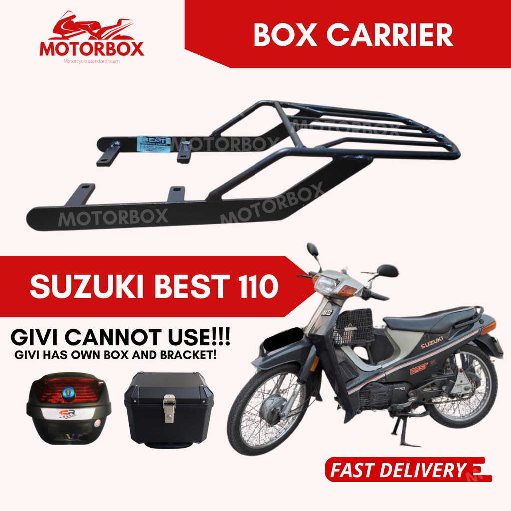 YAMAHA BEST 110 REAR BOX MONORACK BOX CARRIER BRACKET KAKI TABAK HEAVY ...
