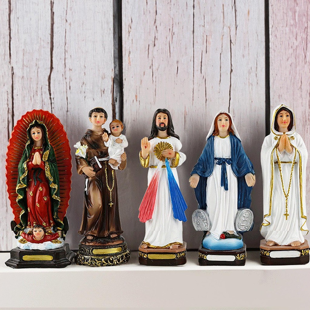 Religious Statues Jesus Statue Ornament Table Statue Craft for Home ...