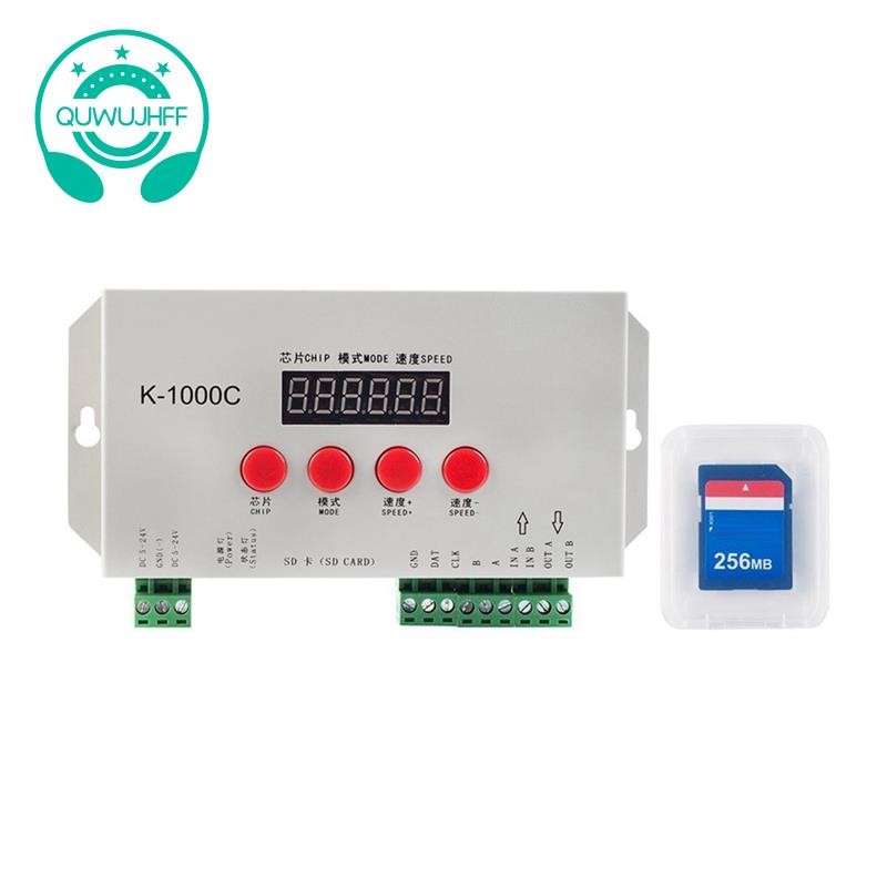 K1000C SD Card Controller RGB Controller WS2801 WS2811 WS2812B LPD6803 ...