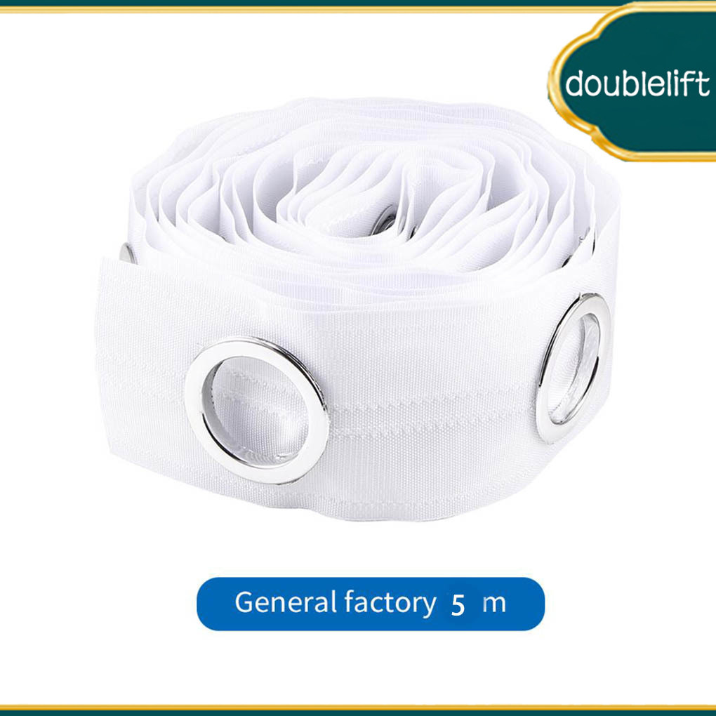 5/10M Eyelet Curtain Tape Heading Grommet 42mm Plastic Ring Header ...