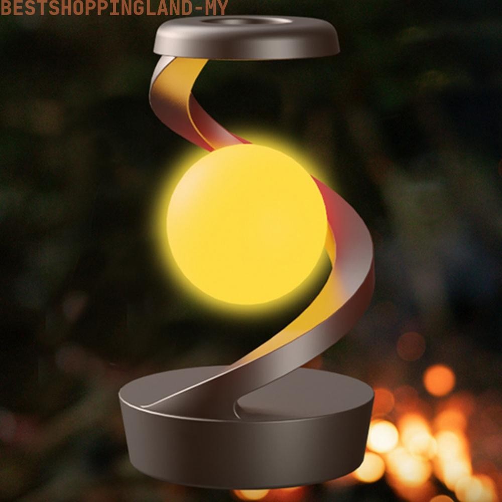 Levitating LED Light with Integrated Wireless Charger for Bedroom Decor ...