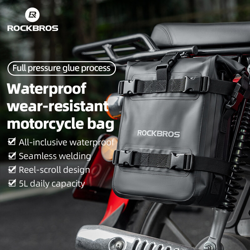 【MY Delivery】ROCKBROS Motorcycle Guard Bar Bag Waterproof Traveling ...