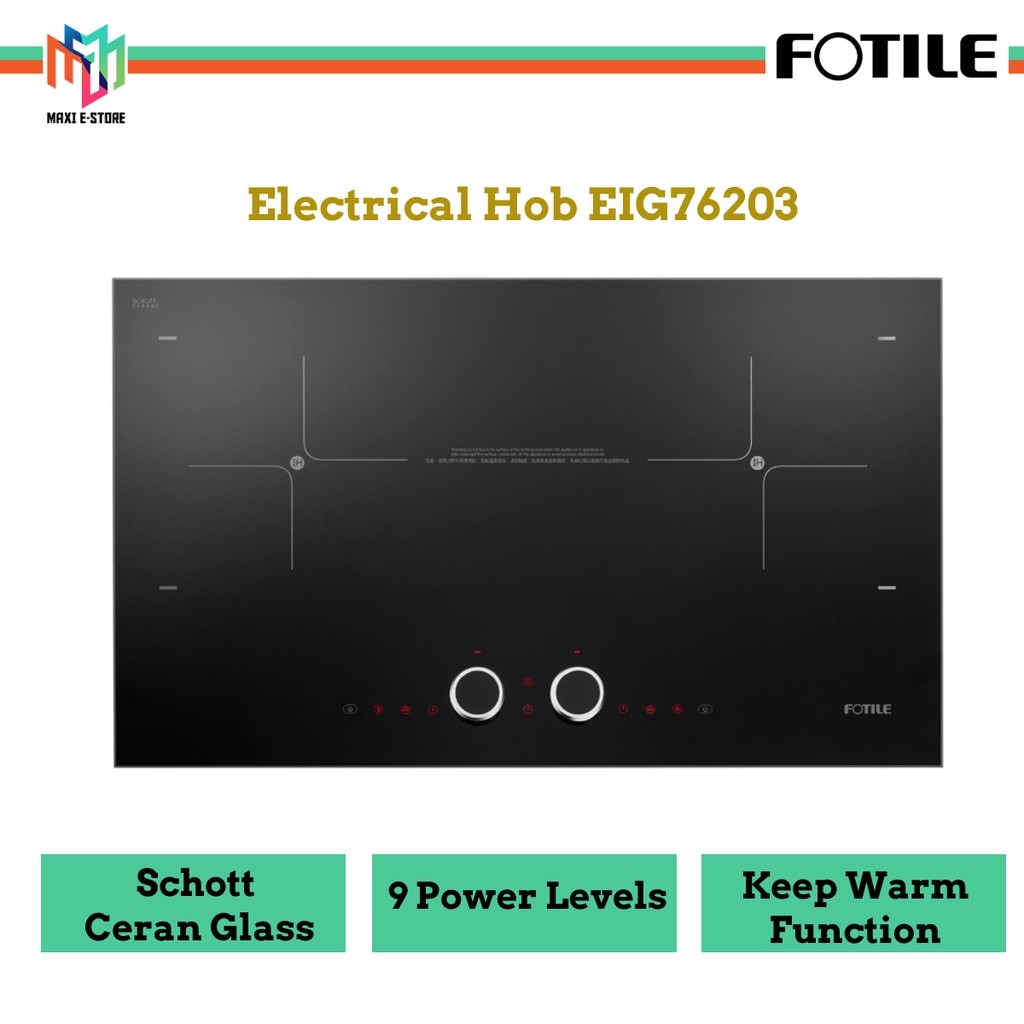 (Showroom Display) Fotile EIG76203 Built-In Electrical Induction Hob ...
