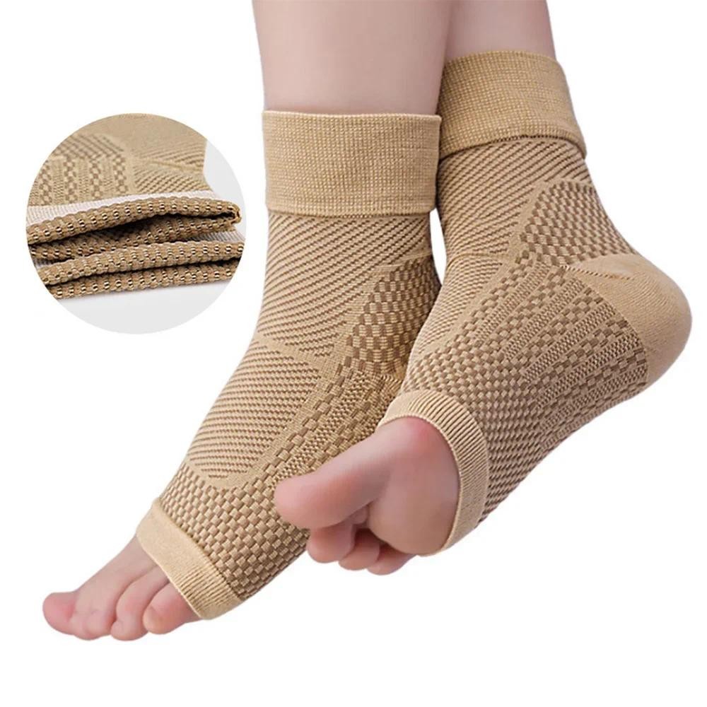 1 Pair Ankle Brace Compression Sleeve Plantar Fasciitis Sock Arch ...