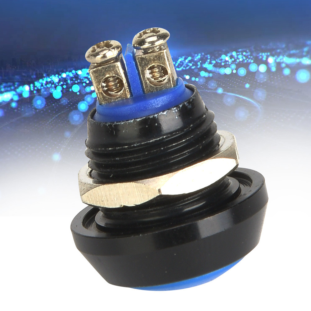 Supergoodsales 5Pcs Metal Push Button Switch IP65 12mm Reset Start 3A ...