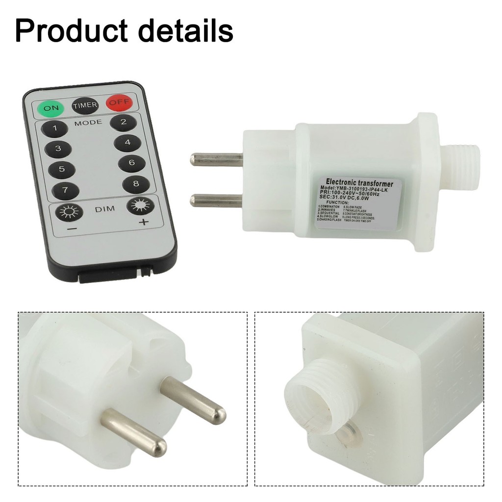【EVER】LED Power Supply 4 Brightness Levels IP44 Waterproof Input ...