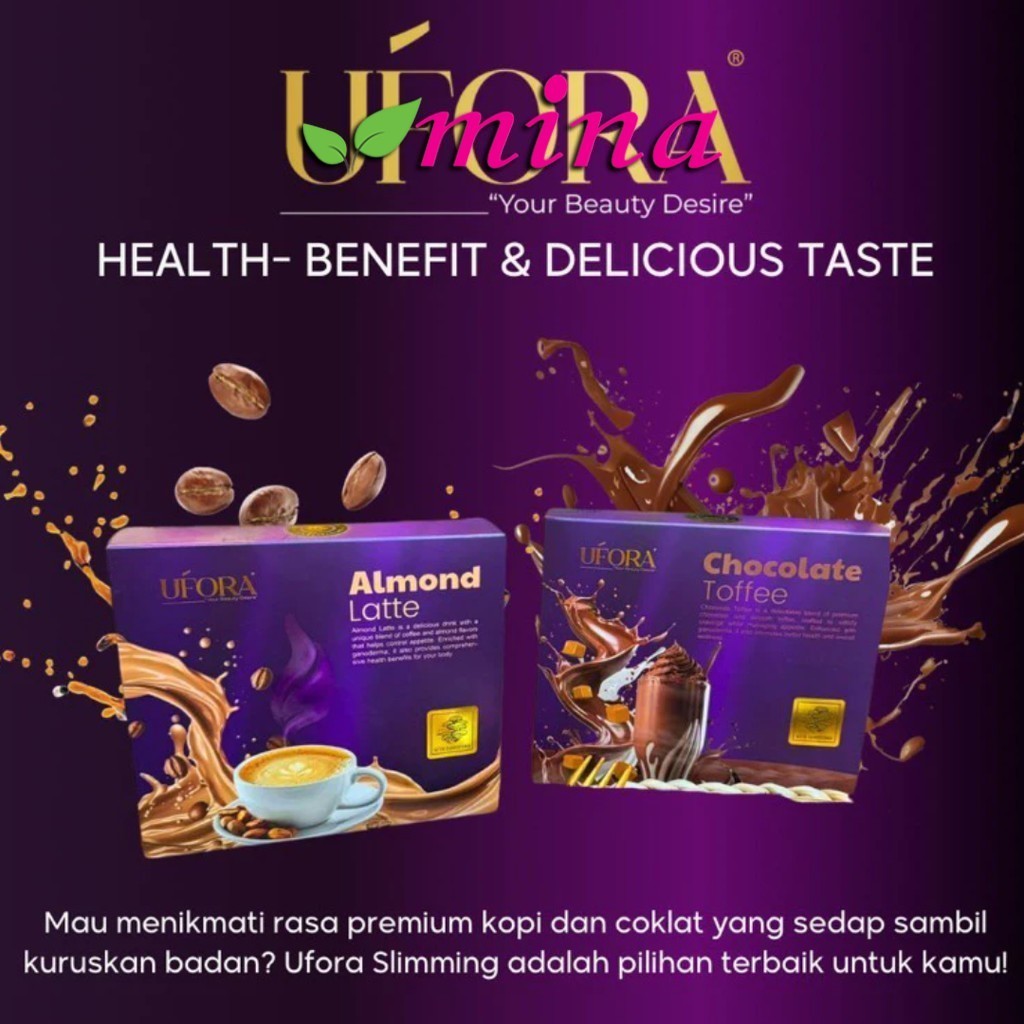 UFORA Slimming 5s Almond Latte Chocolate Toffee Minuman Diet Kuffee ...