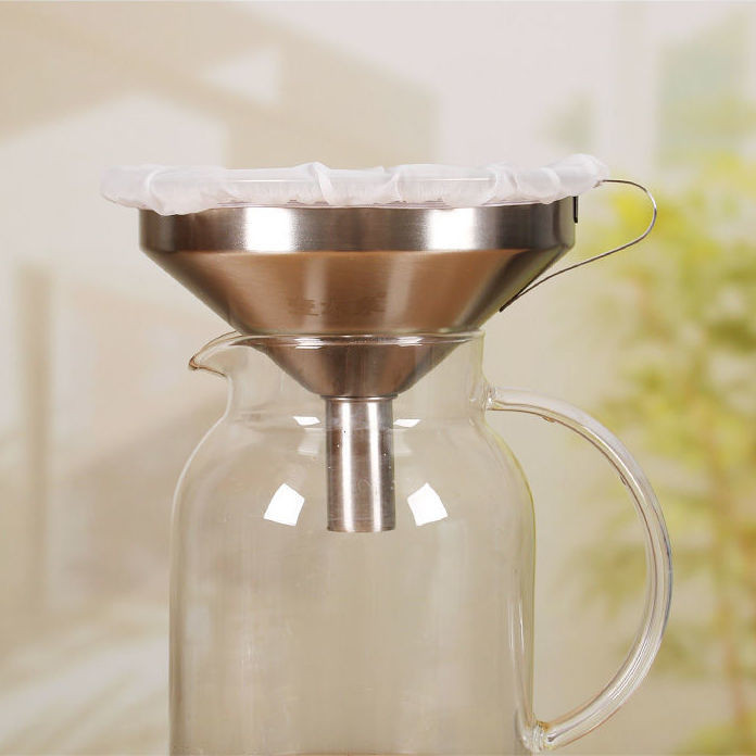 Stainless Steel Funnel Boiling Water Ultra-Fine Filter Mesh Household ...