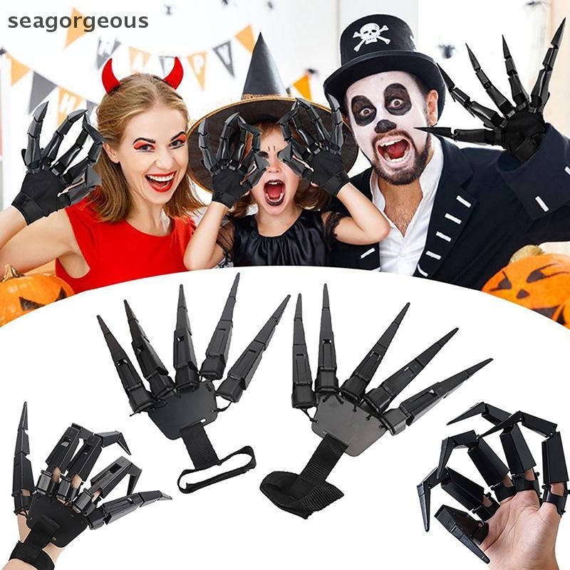 Sgmy 1Pc/Pair Halloween Articulated Fingers Scary Fake Fingers Skeleton ...