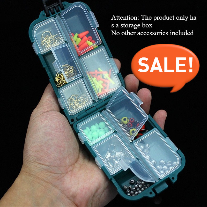 Fishing box professional accessories box Double-layer multi-grid ...