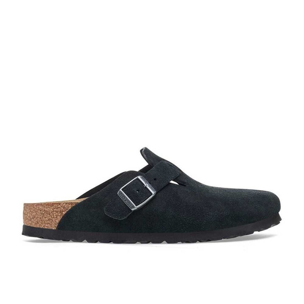 BIRKENSTOCK Boston Black (Original Footbed) Unused | Shopee Malaysia