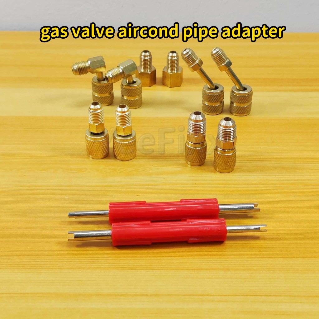 YeeFixx (converter charging hose) gas valve aircond 1/4'' 5/16'' r22 ...
