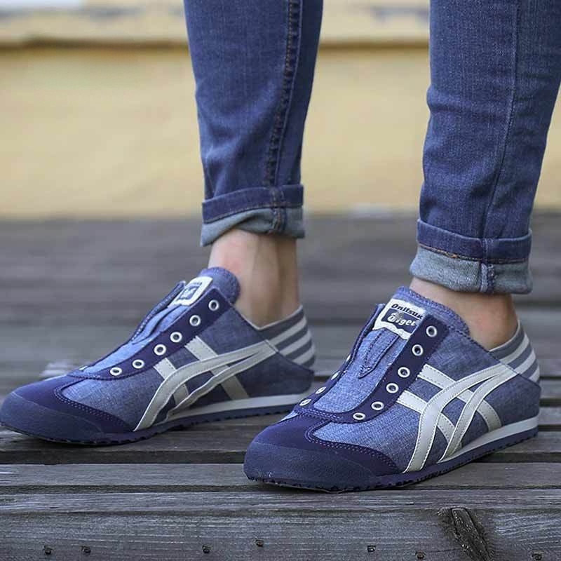 Sneakers 2024 Asics Onitsuka Tiger Mexico 66 Asli Wanita Lelaki Klasik ...