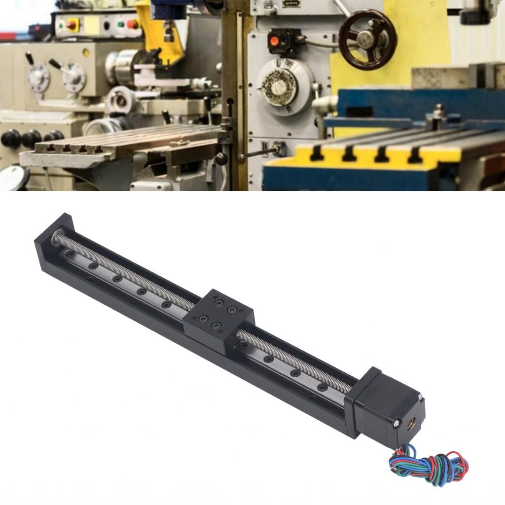 Soxii Linear Slide Guide Rail 200mm Actuator Stage T6x4 Electric with Bearing Block for X Y Z ...
