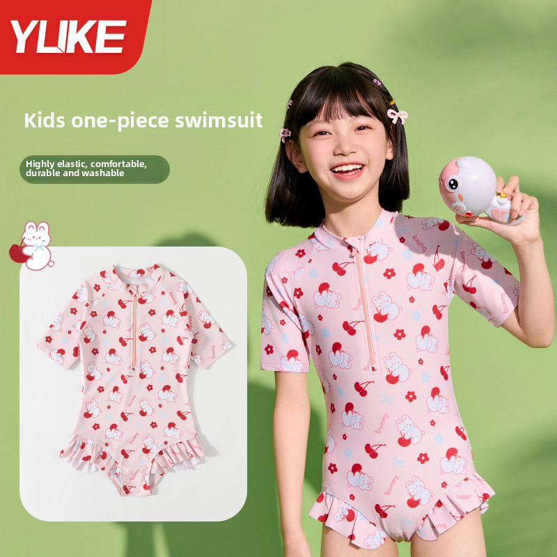 YUKE Swimming Suit Kid New Girls Swimming Pool Training One-piece ...