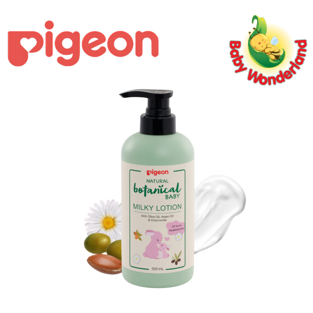 Pigeon Natural Botanical Baby Milky Lotion - 500ml | Shopee Malaysia