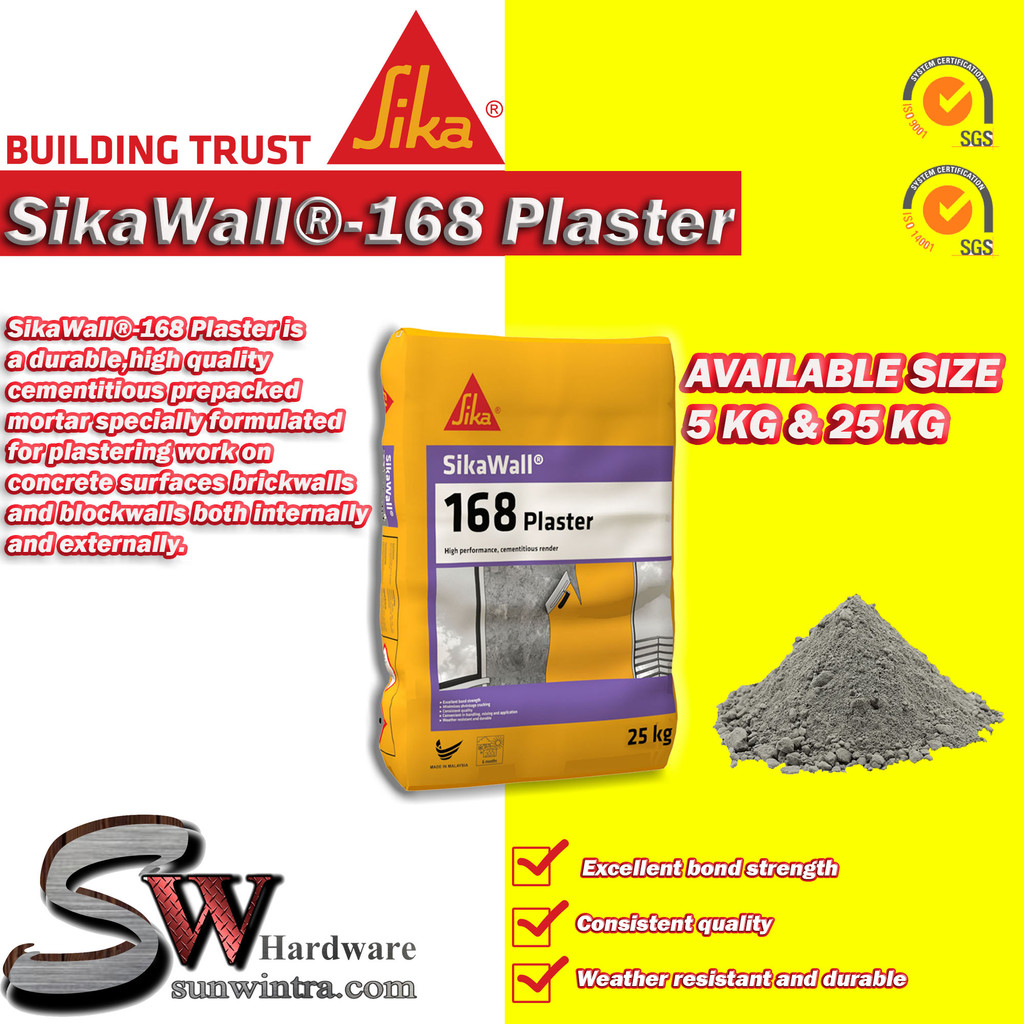 SIKA SikaWall®-168 Plaster/SIMEN PLASTER 168 UNTUK DINDING/SIKA 168 ...