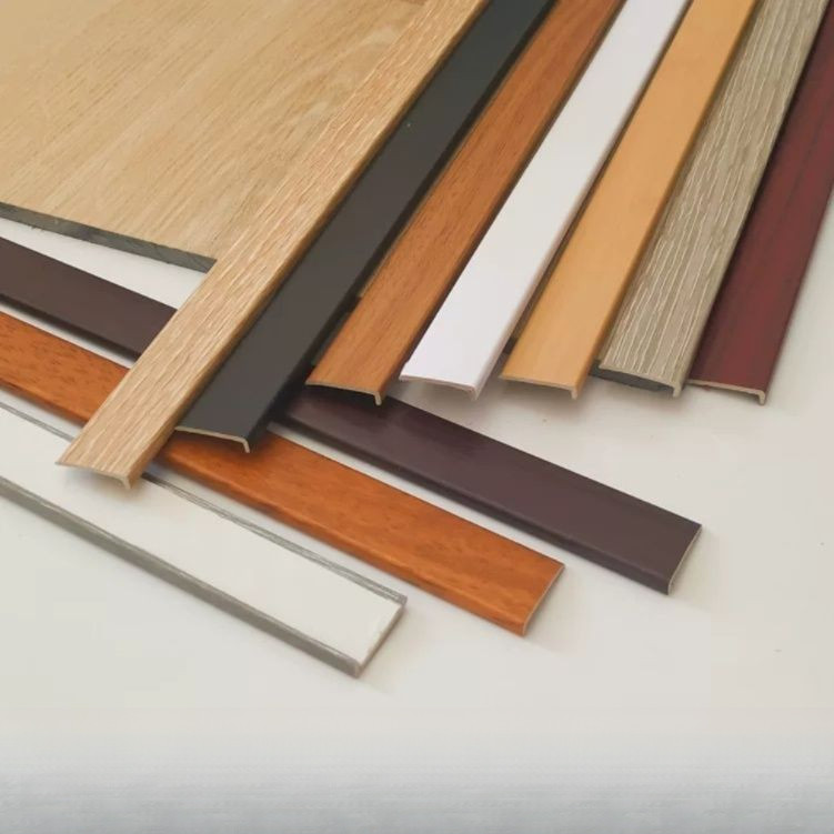 SPC stone plastic floor edge trim, PVC floor edge strip, corner edge ...