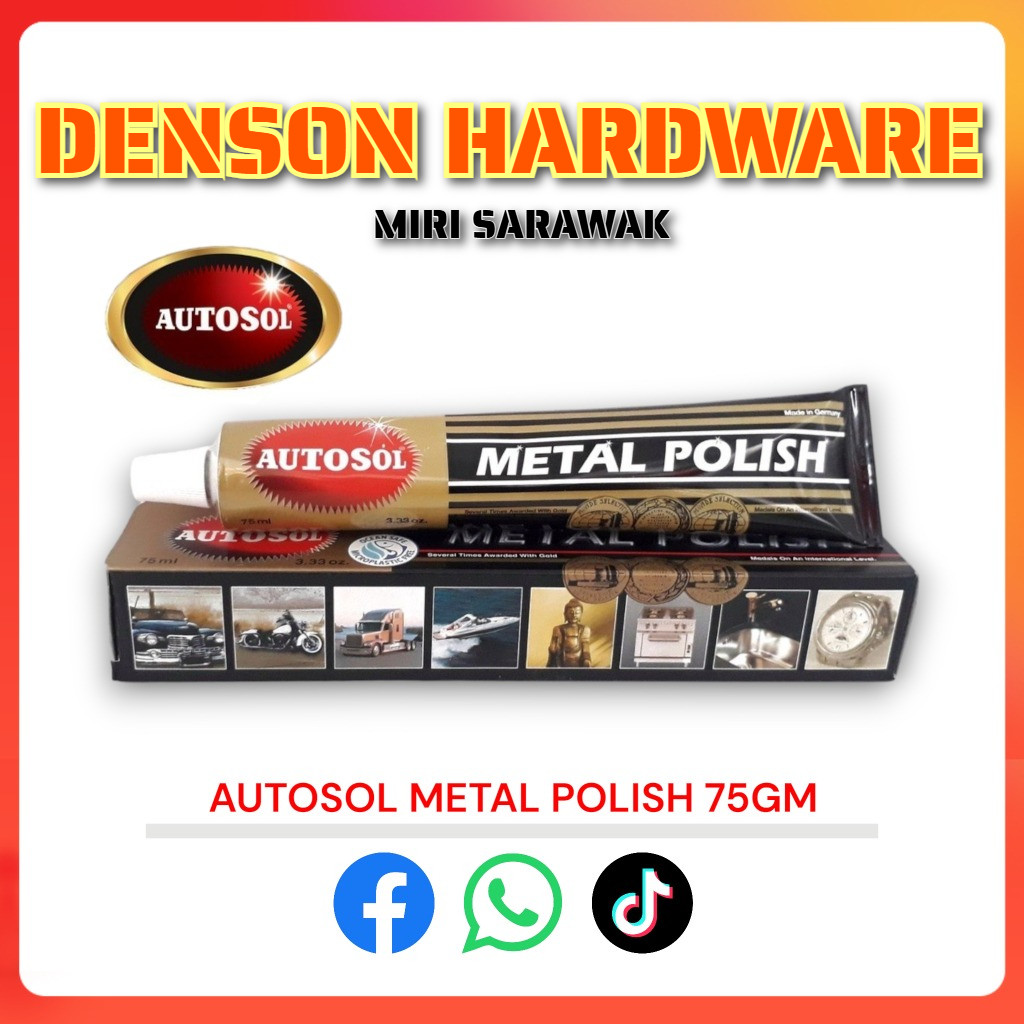 AUTOSOL Metal Polish / Rust Remover / Chrome Polish / Metal Polish ...