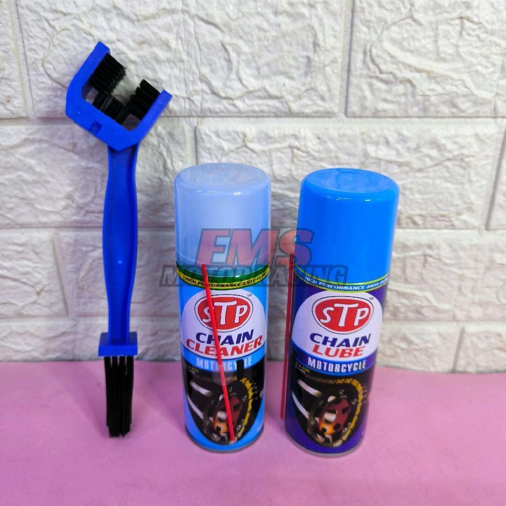STP CHAIN LUBE CHAIN CLEANER CHAIN BRUSH MOTORCYCLE SPRAY RANTAI MOTOR ...