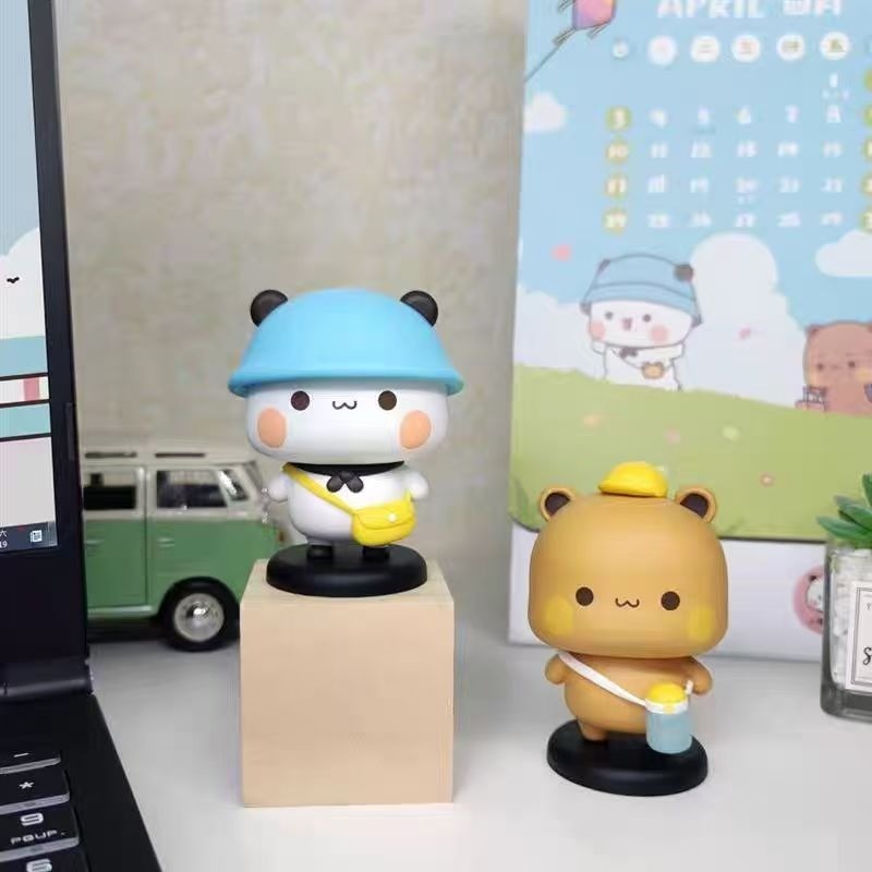 Yier Mitao Panda Bubu Dudu Anime Figure Kawaii Bear Action Figures ...