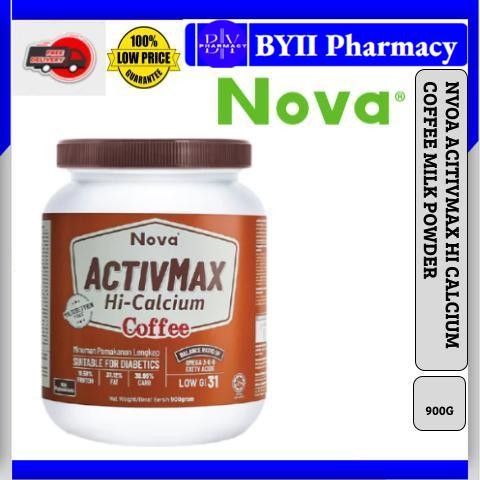 NOVA ACTIVMAX HI CALCIUM COFFEE MILK POWDER 900G | Shopee Malaysia