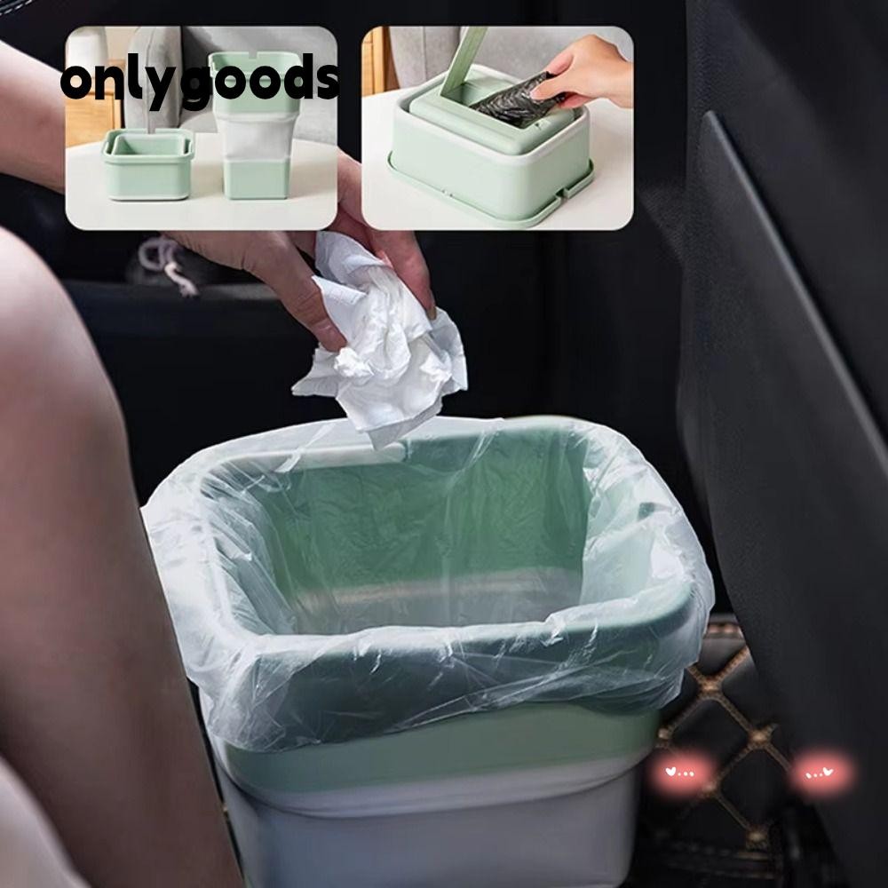 ONLYY Car Trash Can, Mini Retractable Trash Bin, Foldable Portable ...